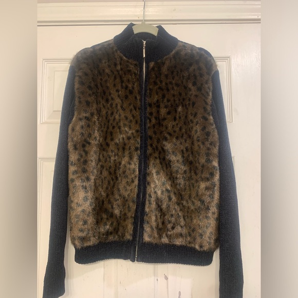 Lisa international | Sweaters | Lisa International Faux Fur Jacket ...